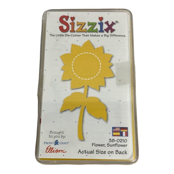 Sizzix | Other | Sizzix Yellow Die Cutter Sunflower 3820 Provo Craft ...